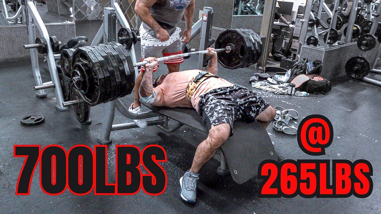 Joseph Tumbarello - 700LBS BENCH AT 265 (ATTEMPT) - YouTube