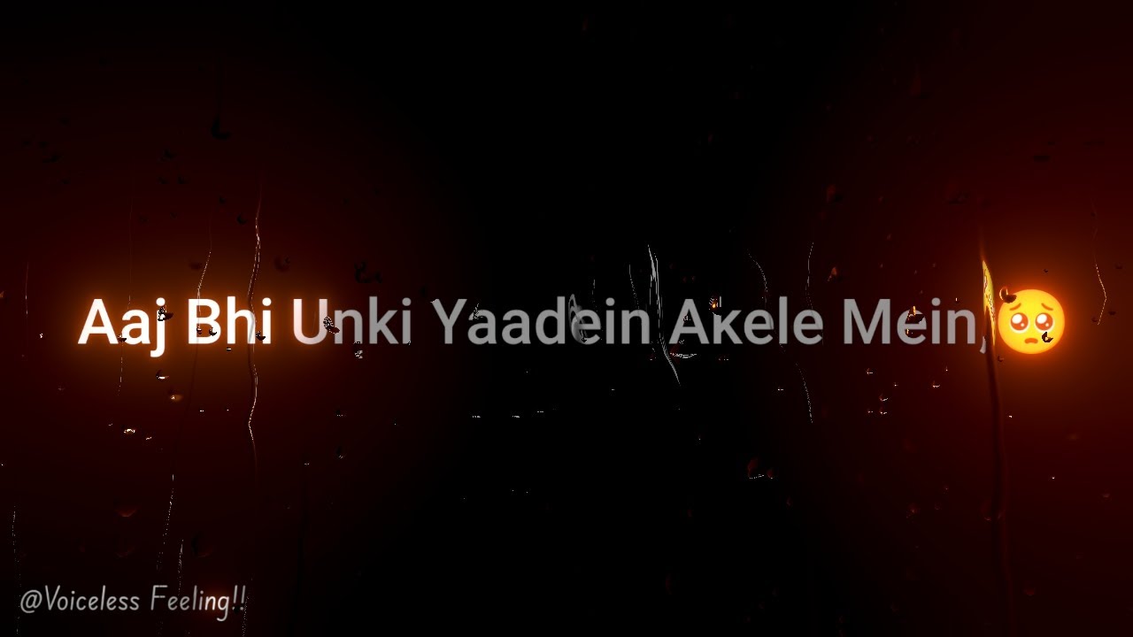 Aaj Bhi Unki Yaadein Akele | Alone Quotes 😔| Heart BROKEN💔 | Sad ...