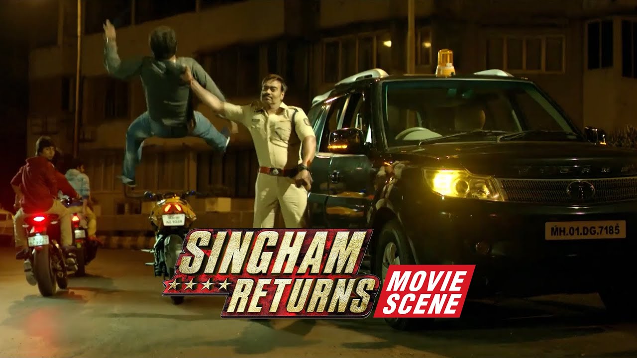 Ajay Devgn In A Solid Action Fight | Singham Returns | Movie Scene ...