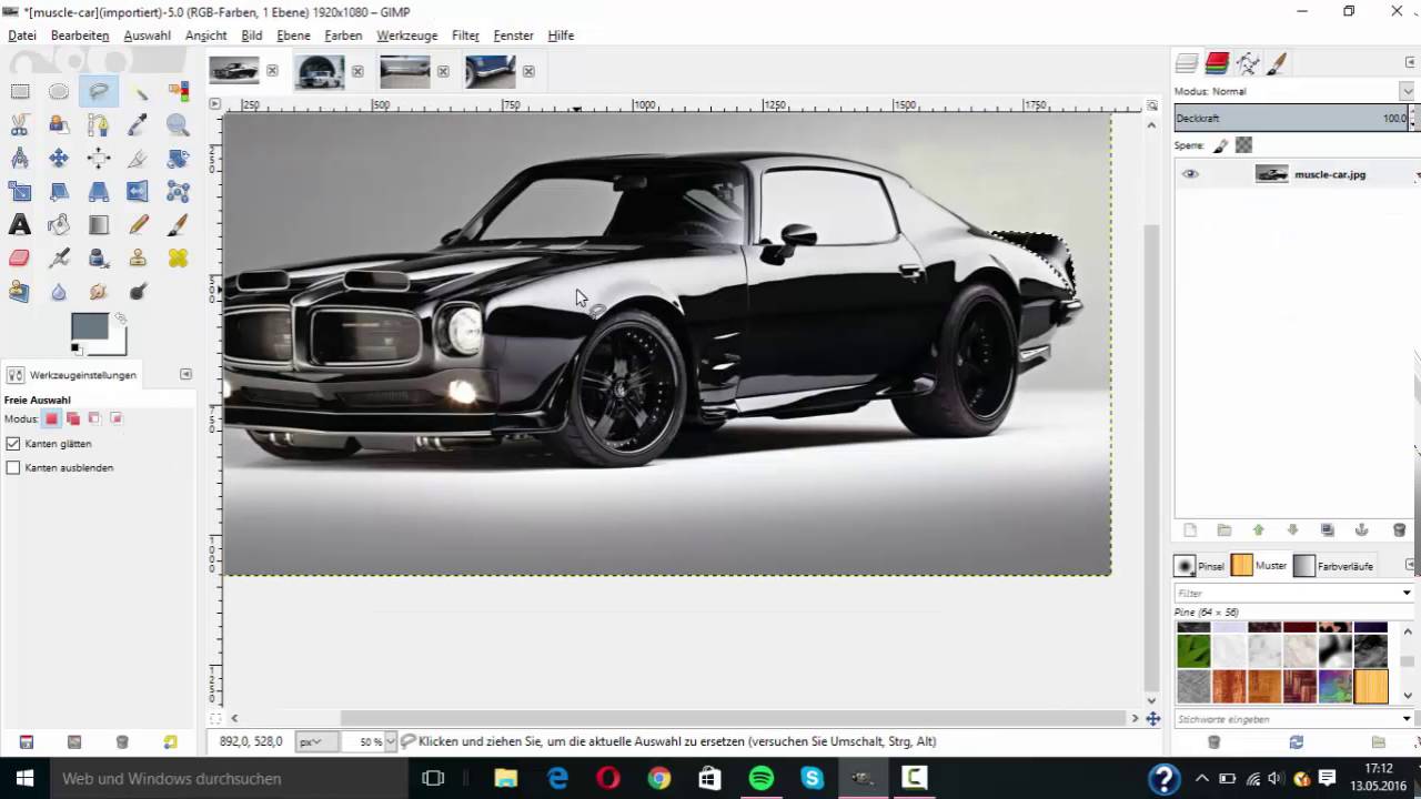Virtual tuning on gimp 12 (Ford) - YouTube