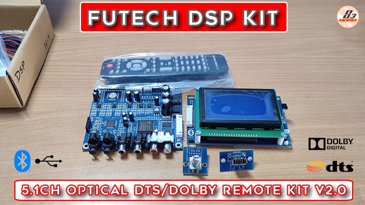 5.1 Channel Optical DTS / Dolby Remote Kit v2.0 | Futech DSP kit ...