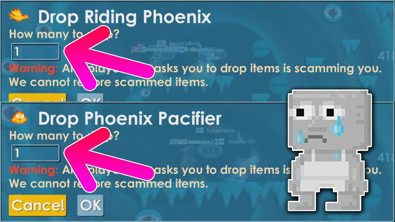Growtopia | SACRIFICING PHOENIX PACIFIER + RIDING PHOENIX ! - YouTube
