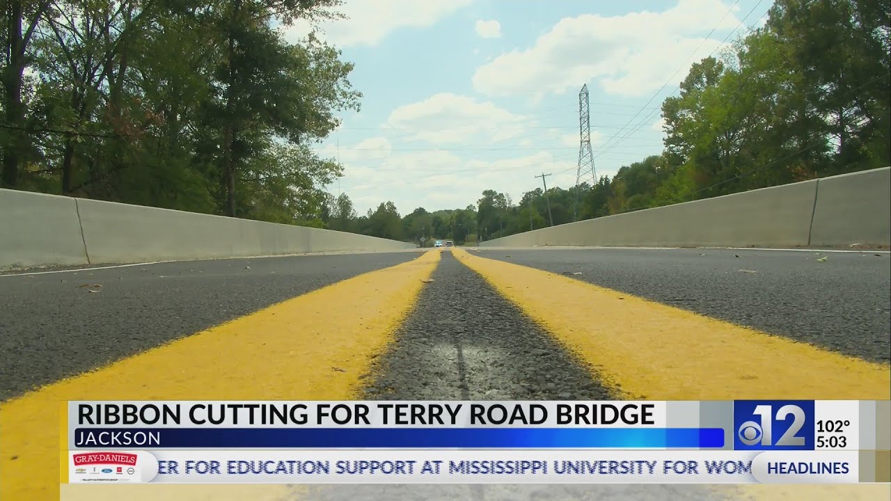 New Terry Road bridge opens for Jackson drivers - YouTube