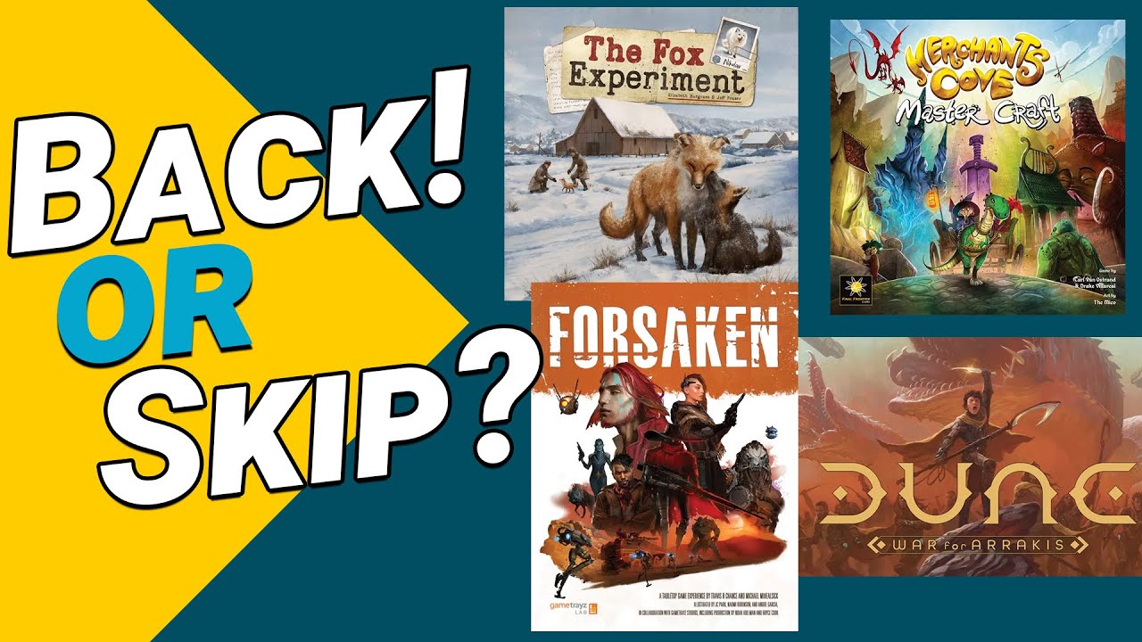 Kickstarter Roundup - Back or Skip? // Some Great Games This Week - YouTube