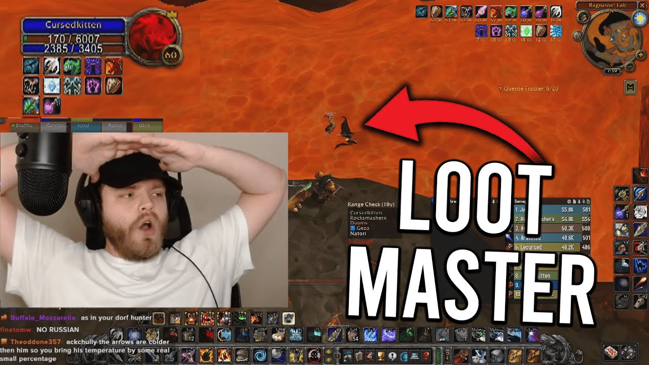 Hardcore Level 60 Loot Master DEATH in Molten Core with ALL THE LOOT! - YouTube