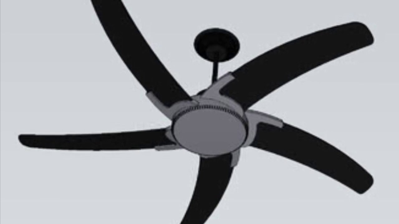 Windward Ceiling Fan | 3D Warehouse - YouTube