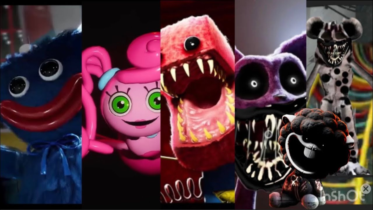 Poppy PlayTime 1,2,3,4,5 Main Menu Screens Tight Squeeze To Cave Park ...