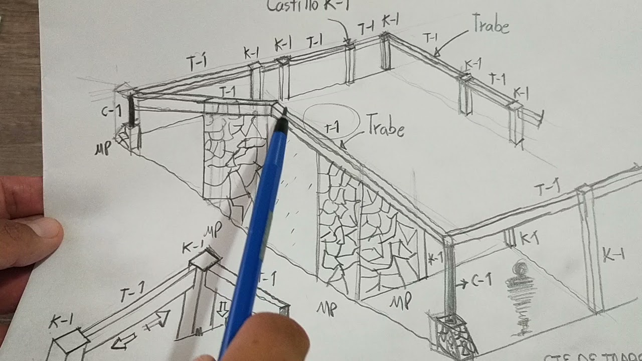 Castillos, trabes y corte por fachada. - YouTube