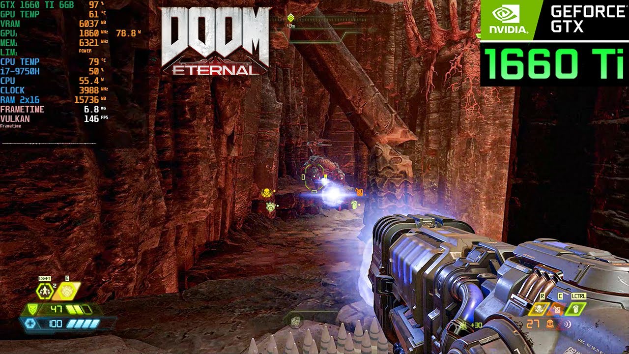 DOOM Eternal Ultra Settings 1080p | GTX 1660 Ti 6GB - YouTube