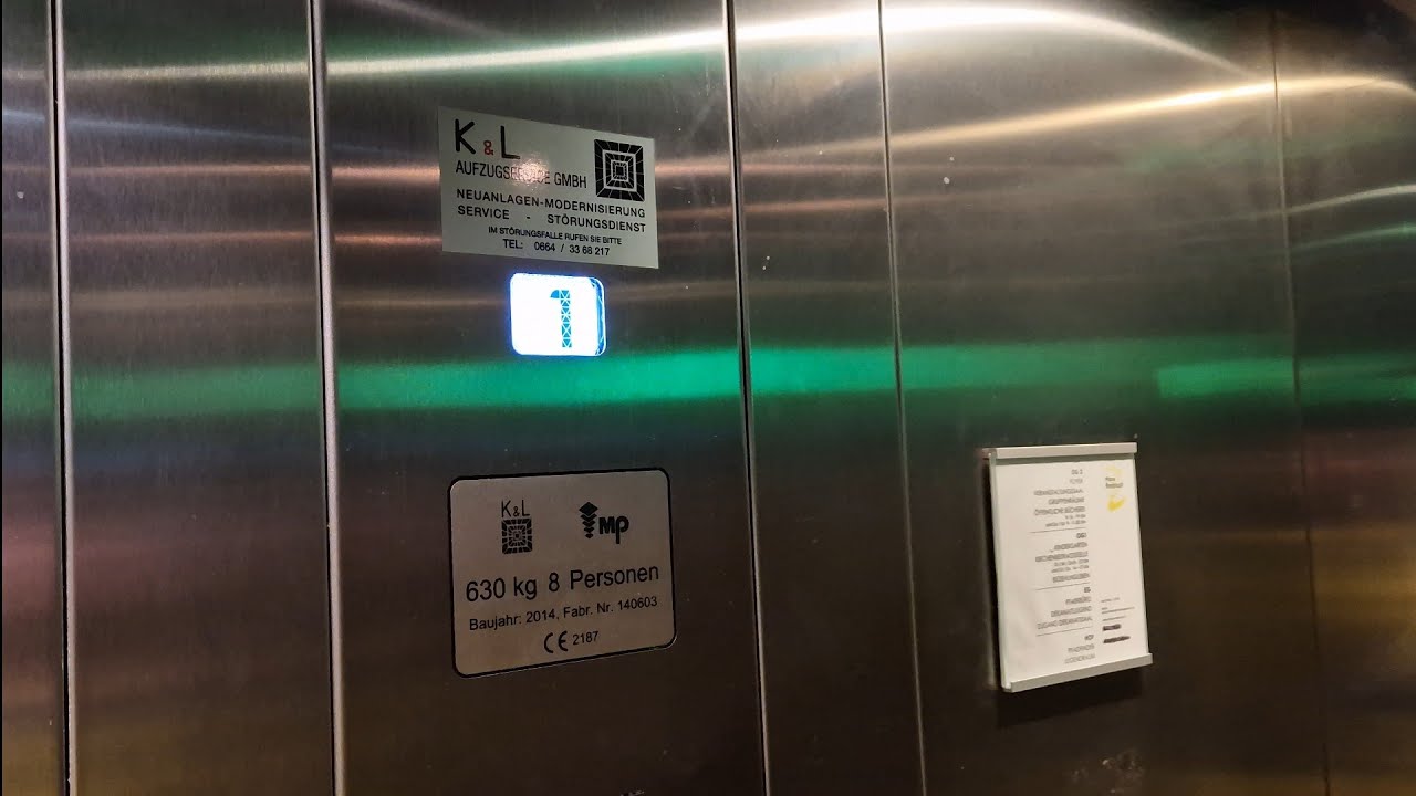 MP H Hydraulik Aufzug mit zwei Zügängen übers Eck (MP H hydraulic lift ...