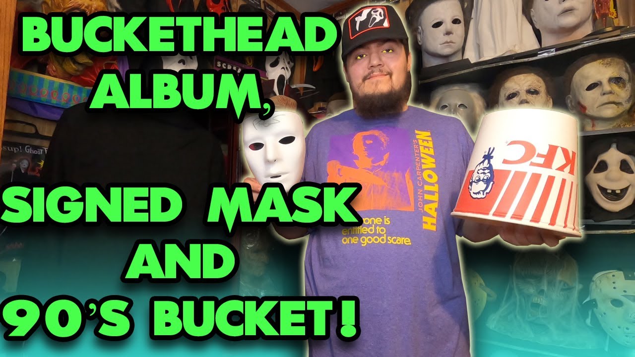 Buckethead signed Mask and Bucket! - YouTube
