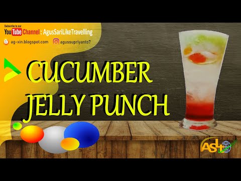 cucumber jelly punch - Es Punch Timun Jelly