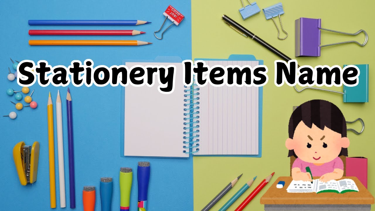 Stationery Items | stationery items names in english | stationery for ...