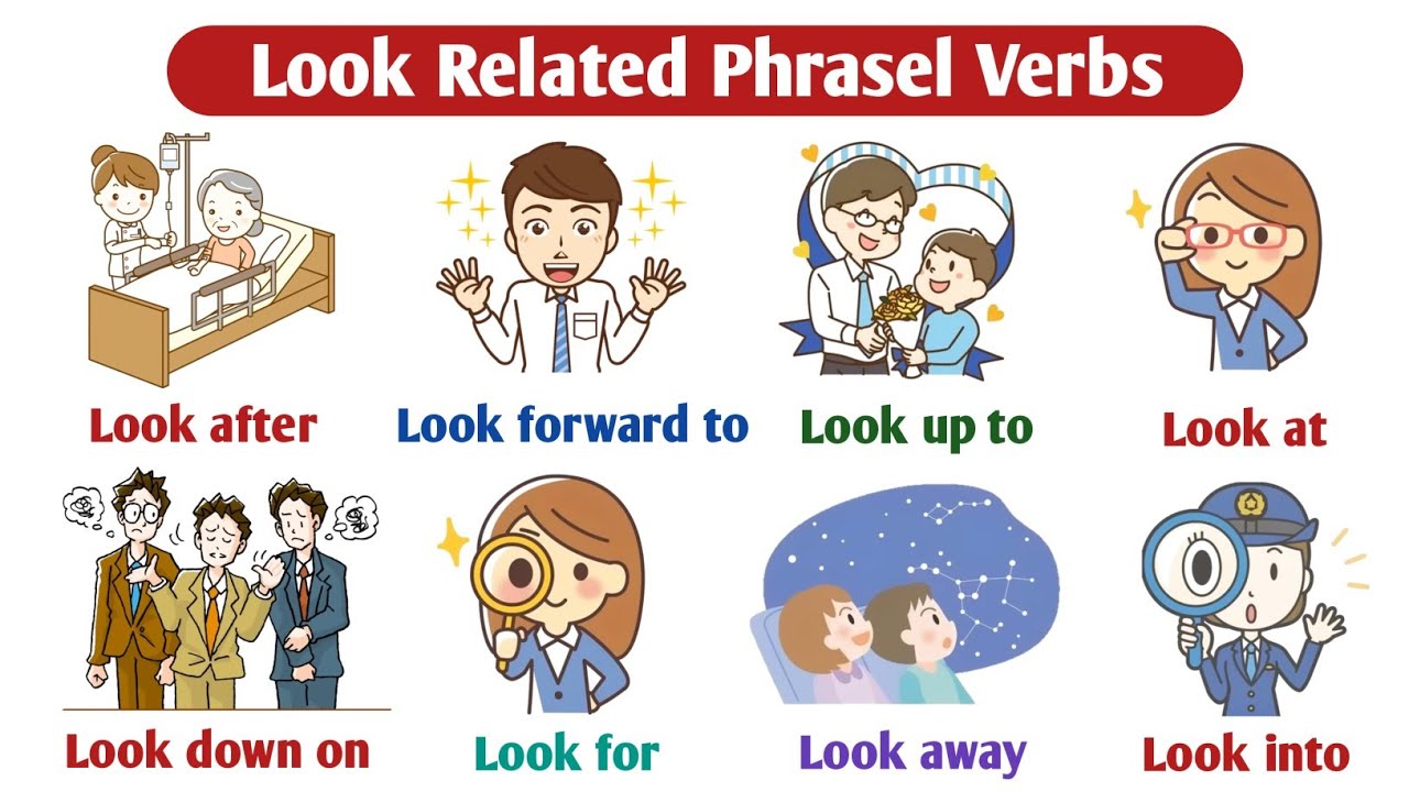 Phrasel Verbs With Look | Look Related Phrasel Verbs | Look away, Look ...