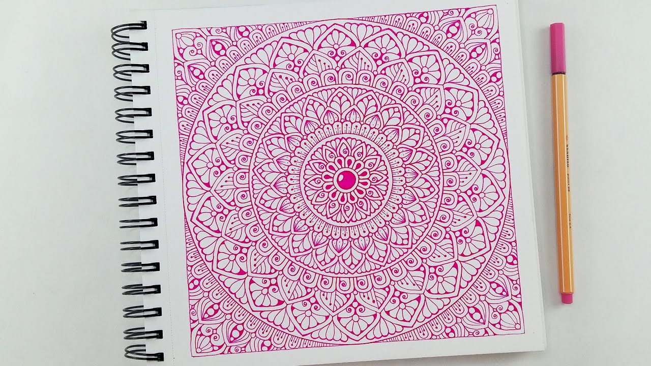 Let's create a Full-Page Mandala Art with some basic and easy Patterns ...
