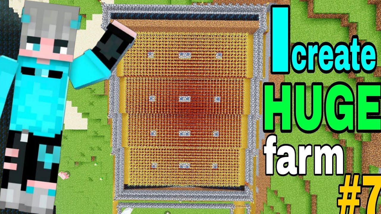 I create huge farm in Minecraft || MINECRAFT || SurvivalSeries || #7 ...
