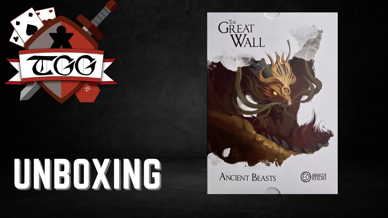 The Great Wall: Ancient Beasts Expansion Unboxing - YouTube