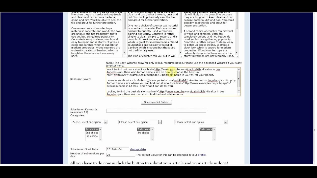 How to Use Unique Article Wizard To Get Backlinks and Rank Your Videos ...