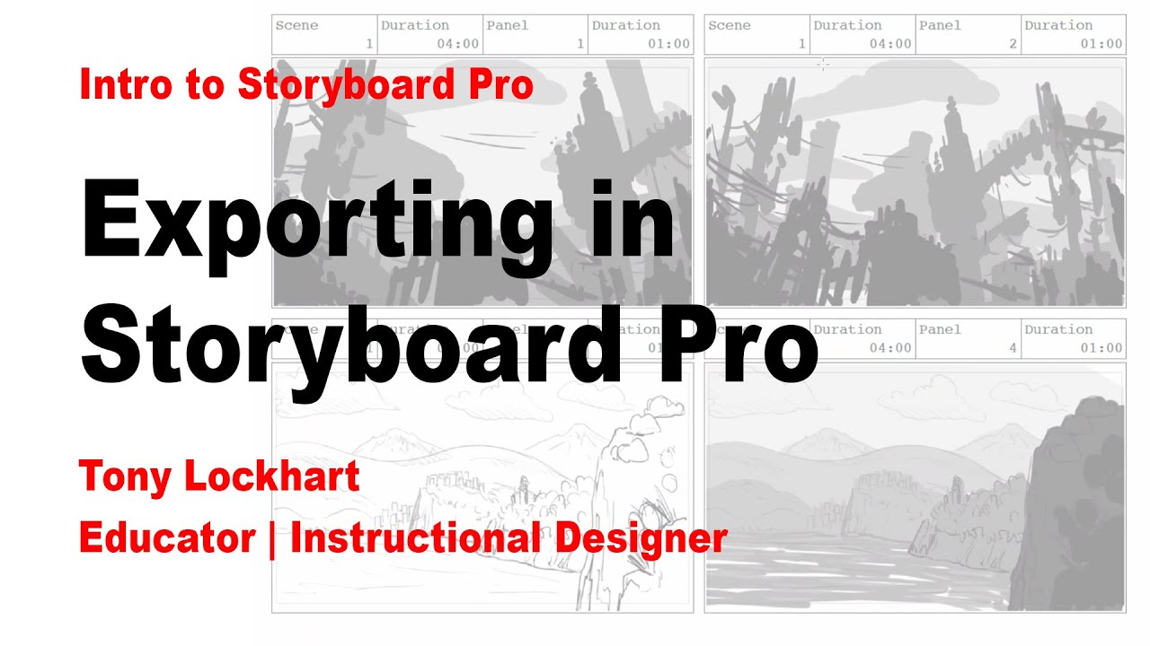 Exporting in Storyboard Pro - YouTube