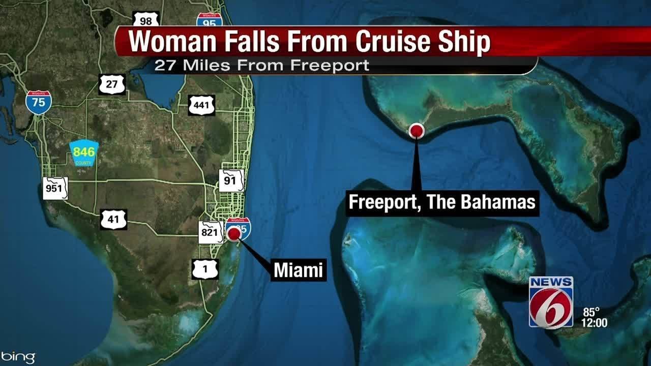 Woman falls from cruise ship - YouTube