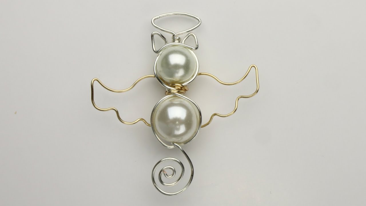 Cat Angel Pendant Wire Jewelry Making Tutorial - YouTube