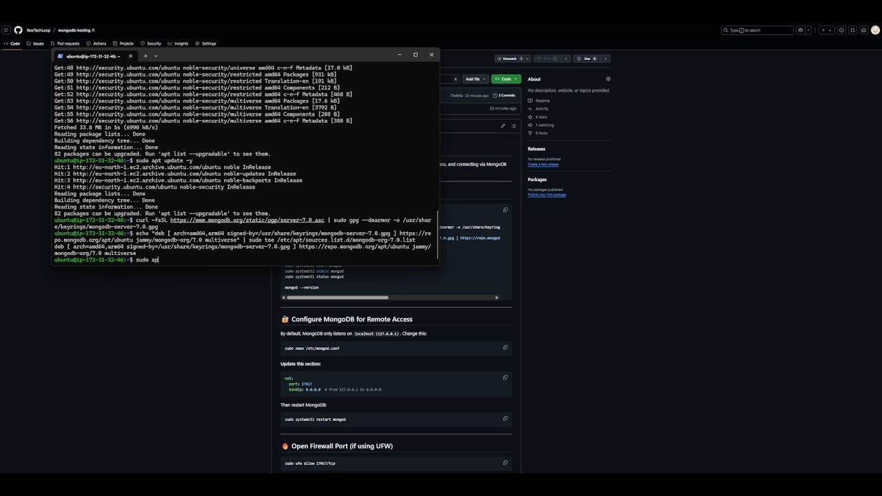 How to Host Your Own MongoDB Server and Connect with Compass - YouTube