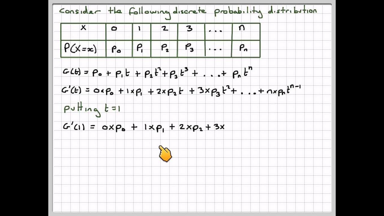 Probability generating function introduction - YouTube