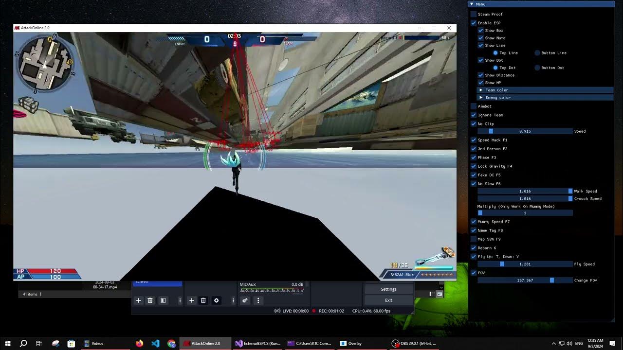 DevLog 1 : AK2 | Aimbot, ESP, NoClip And More - YouTube