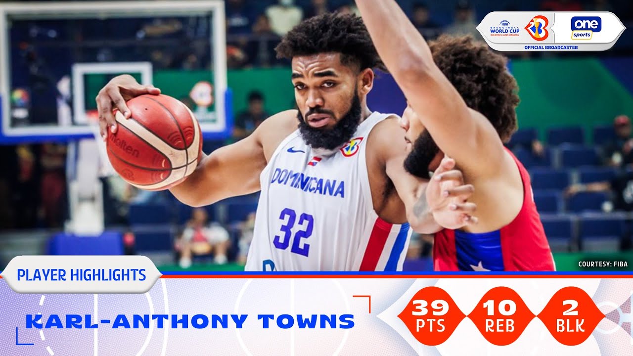 KAT delivers 39 big points for DR | 2023 FIBA Basketball World Cup ...