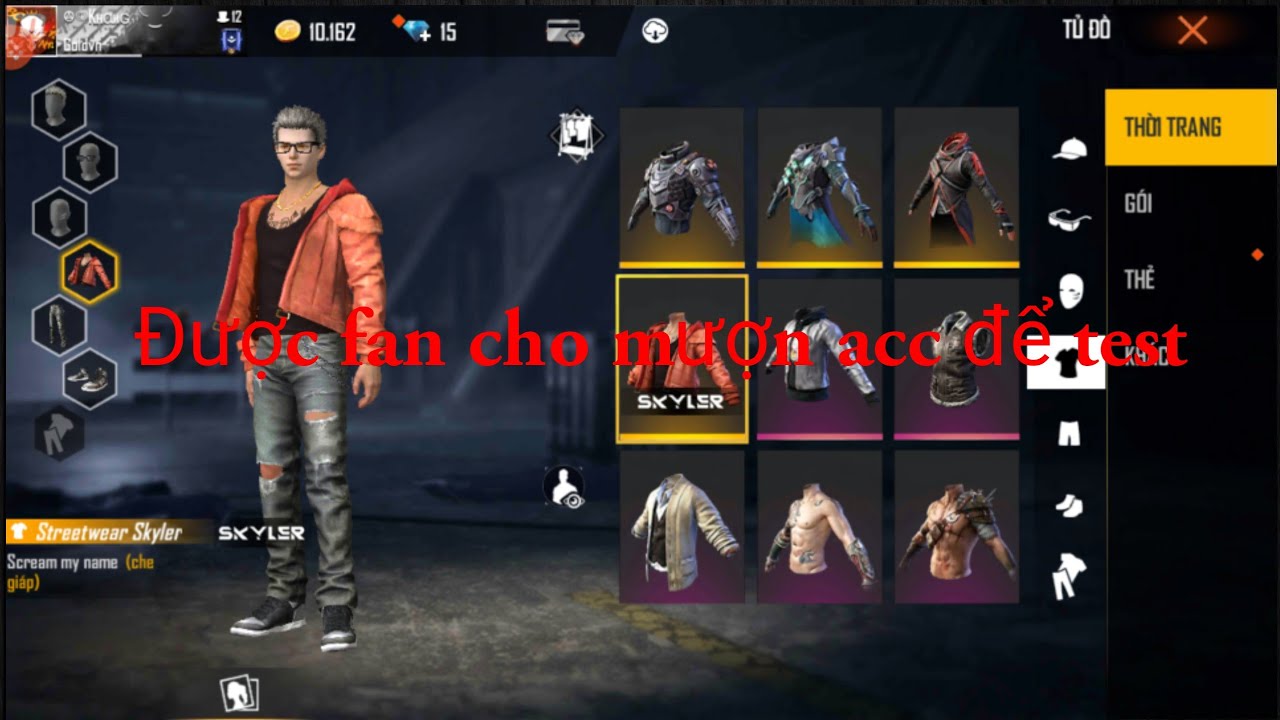 Fan cho mượn acc và test một trận đấu - YouTube