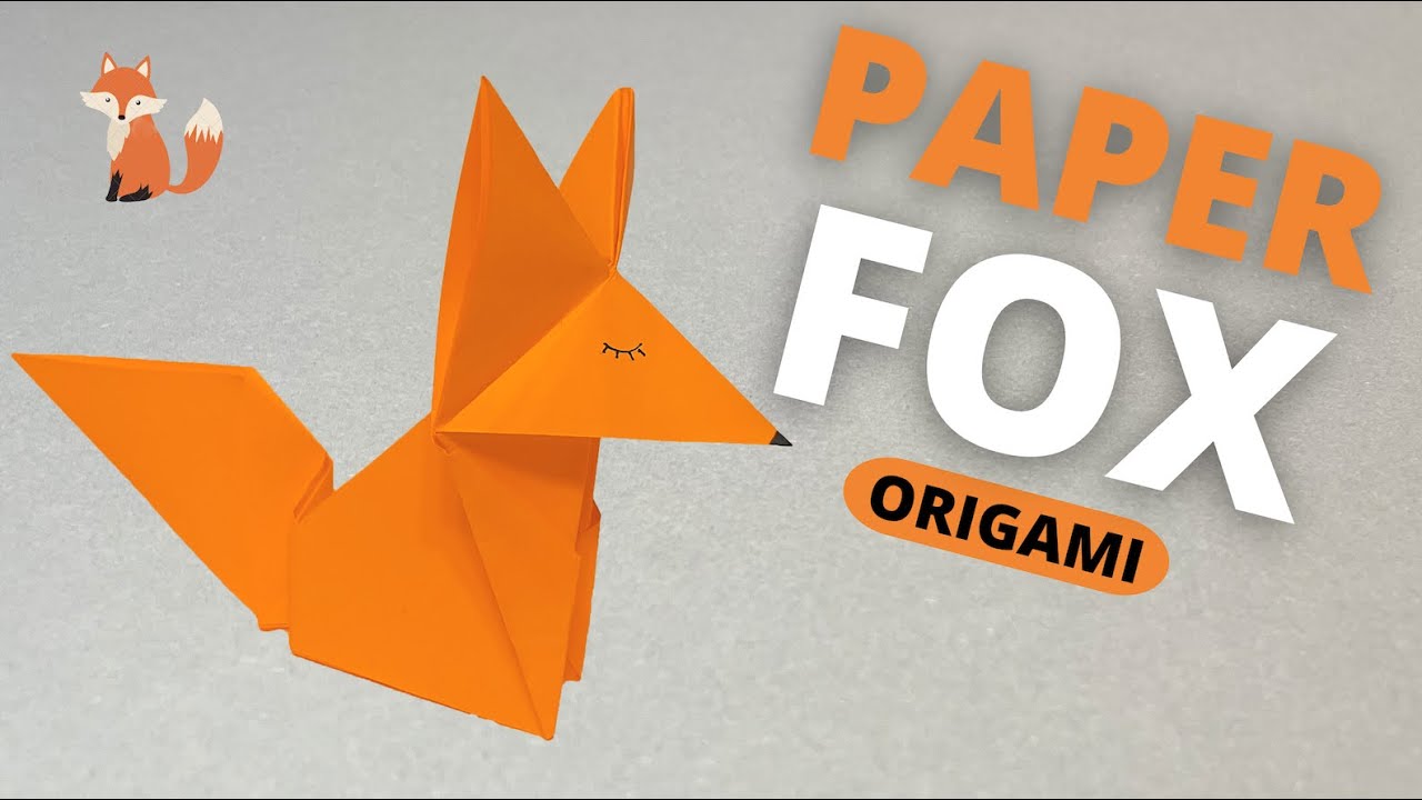 Origami Paper FOX | How To Make an Origami FOX - YouTube