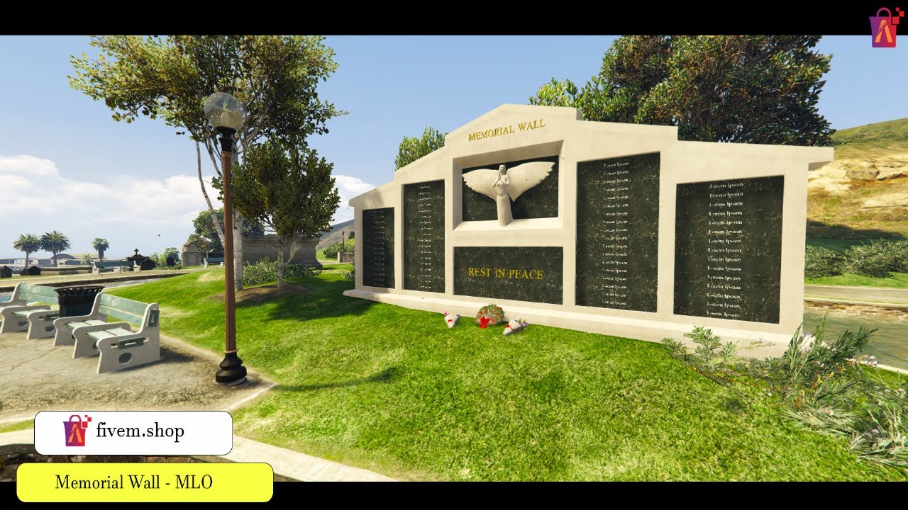 FiveM Memorial Wall MLO #fivem #memorial - YouTube