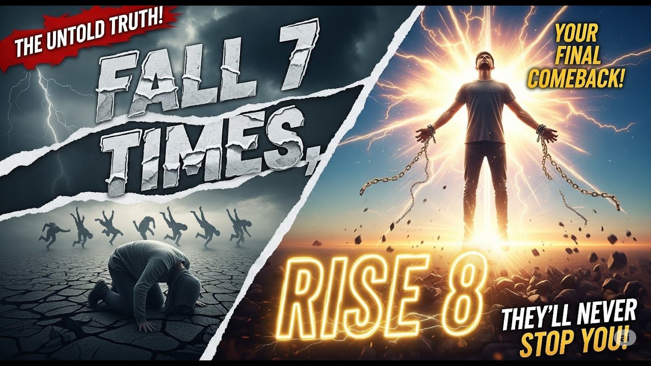 Fall 7 Times, Rise 8 | Powerful Motivational Video on Never Giving Up ...