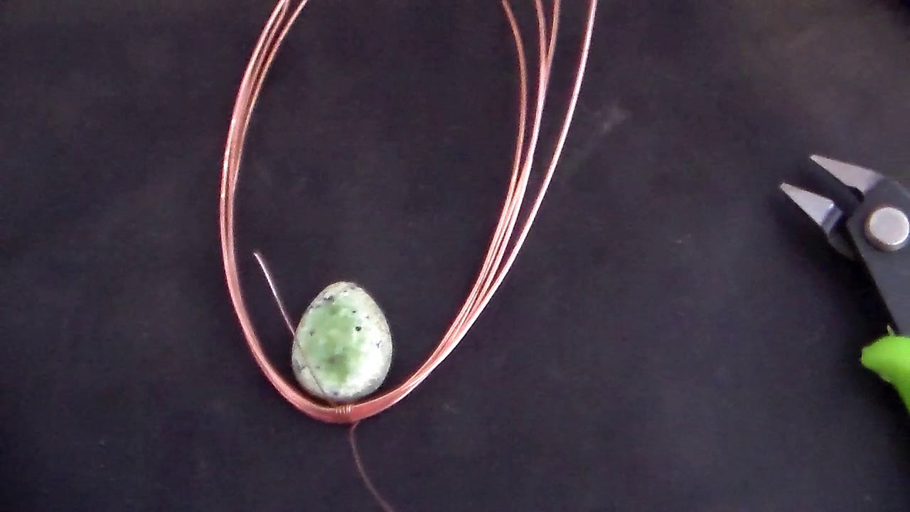 Cage wrap, wire wrapping tutorial - YouTube