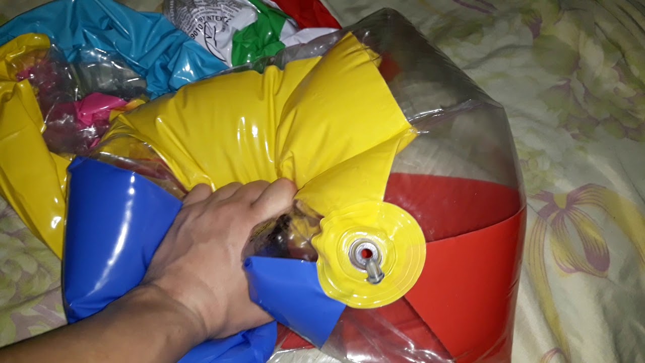 5 classic beach ball deflatimg - YouTube
