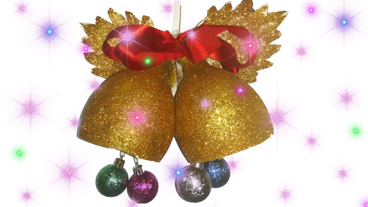 How To Make Christmas Bells from waste Bottles | DIY Christmas ...