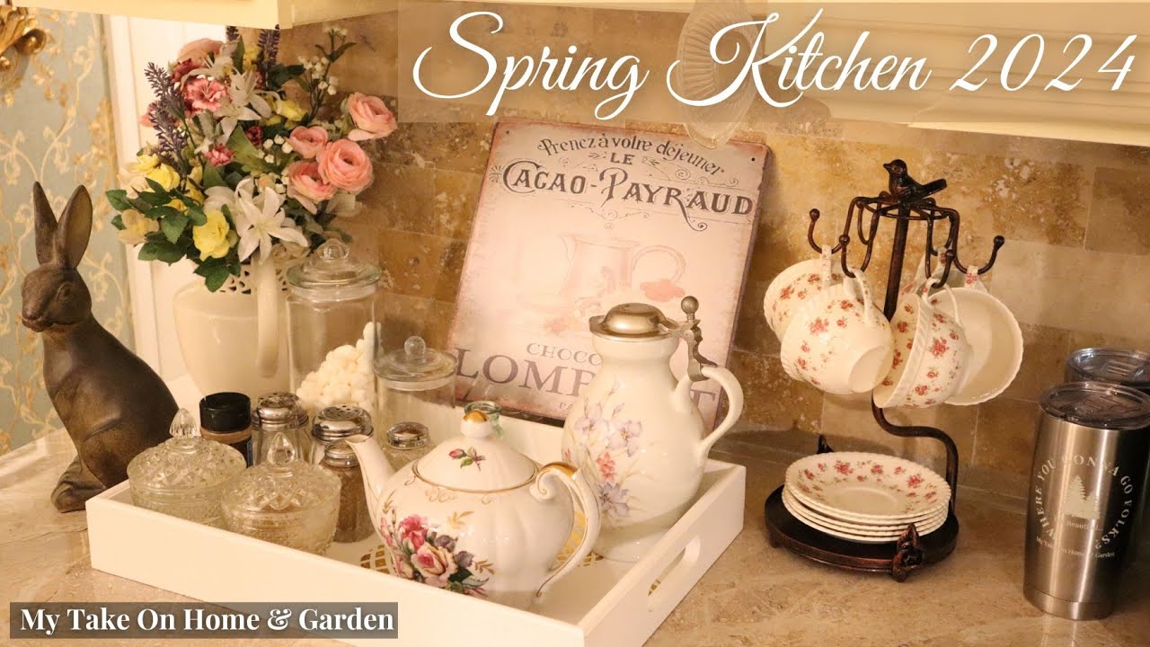 NEW - Decorating Our Kitchen For SPRING & EASTER 2024 - YouTube