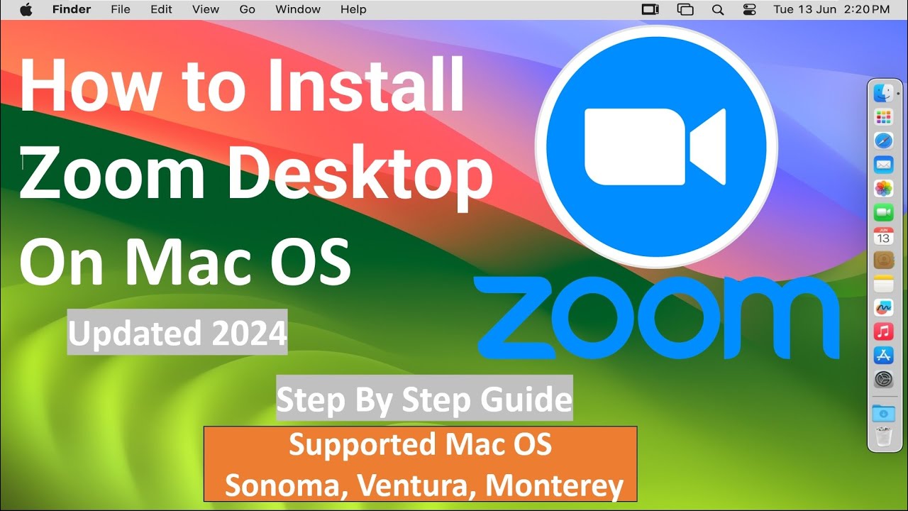 How to Install Zoom Desktop on Mac OS [2024] - YouTube