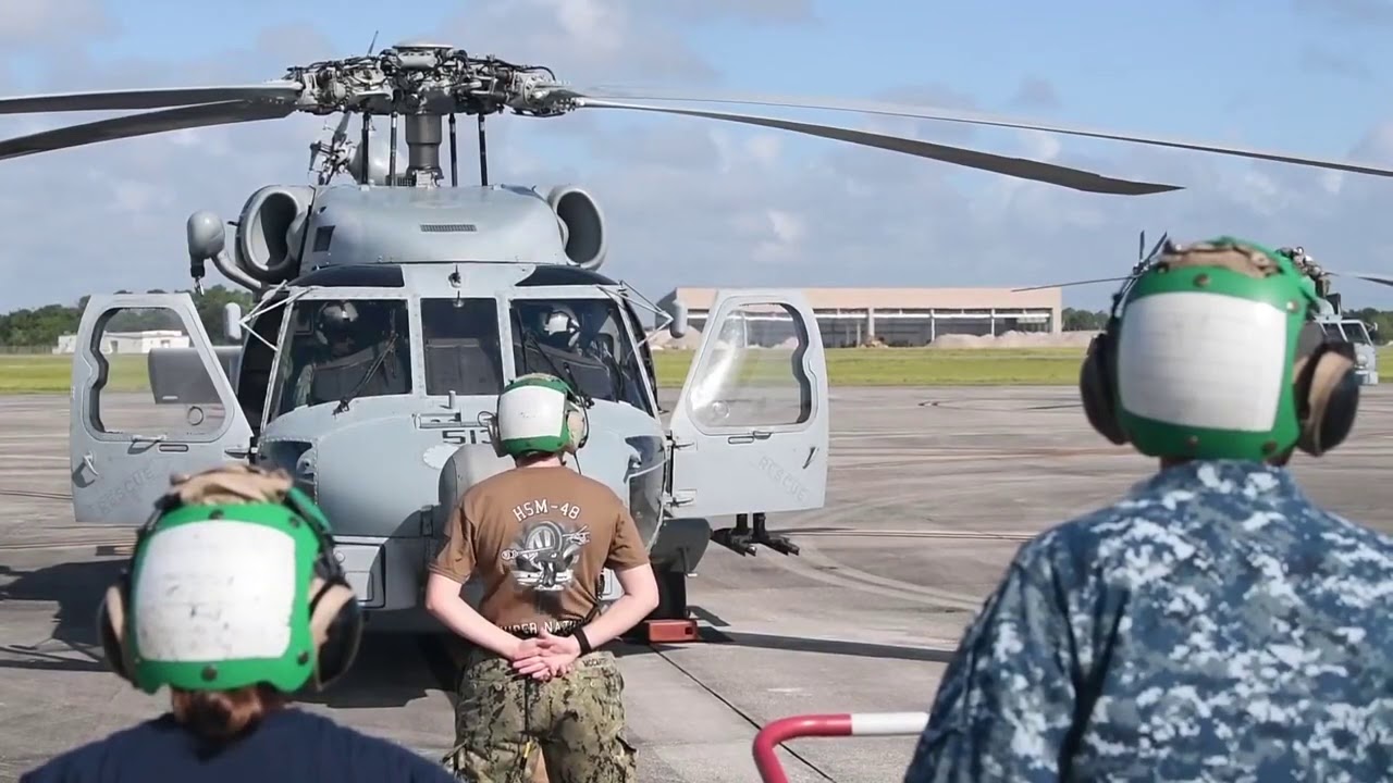 MH-60R Sea Hawk helicopters assigned to Helicopter Maritime Strike ...