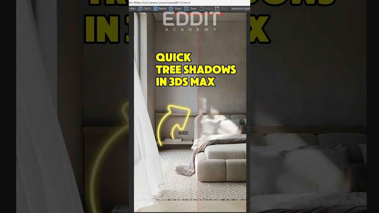 A quick method to create tree shadows in 3ds Max - YouTube