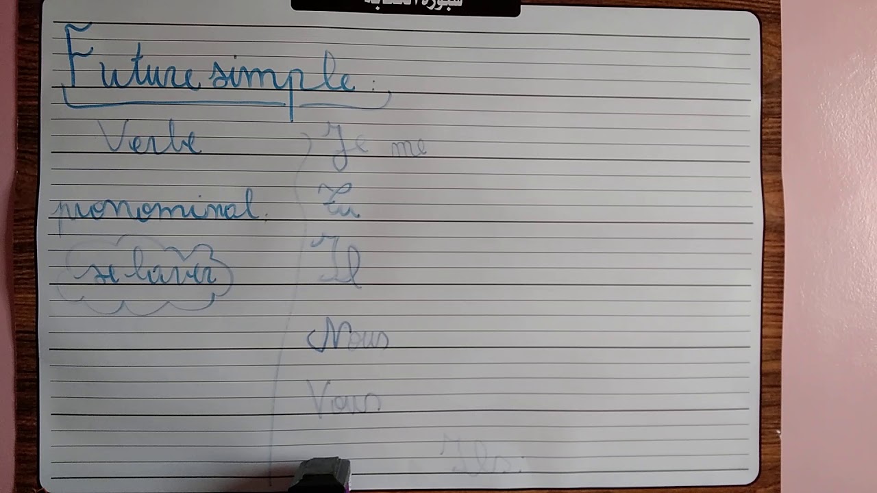 future simple verbe se laver - YouTube