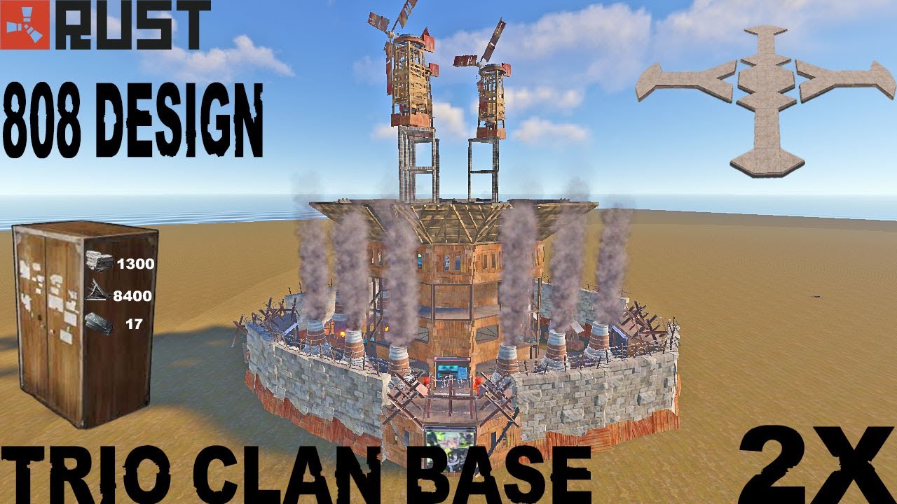 2x '808^ Trio Clan Base Small Group Base Wide Gaps NEW DESİGN !!! THE ...