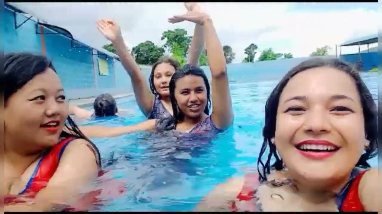 9 Feet Deep Swimming Pool 😱 Fun at Hetauda Fun Villa 🏊‍♀️ With Girls 👭👭 ||Nisha Gautam|| - YouTube
