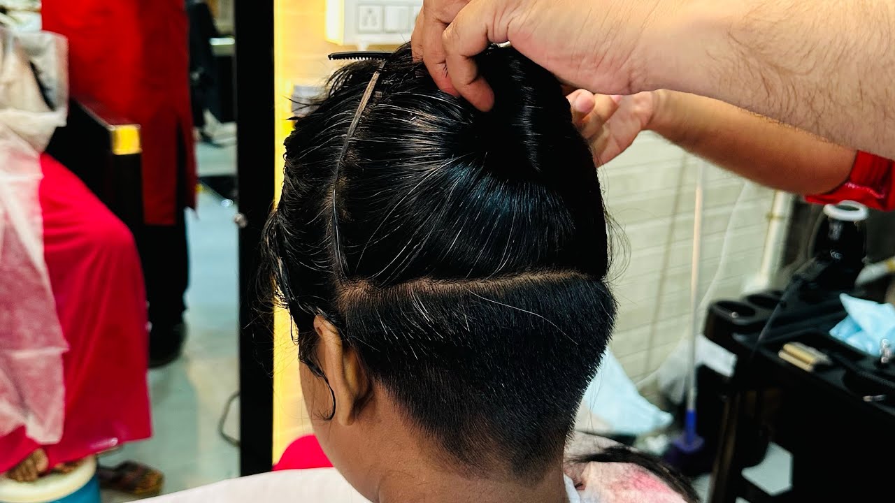 Clipper undercut tutorial.💇‍♀️💇‍♀️ best short haircut video. #viral # ...