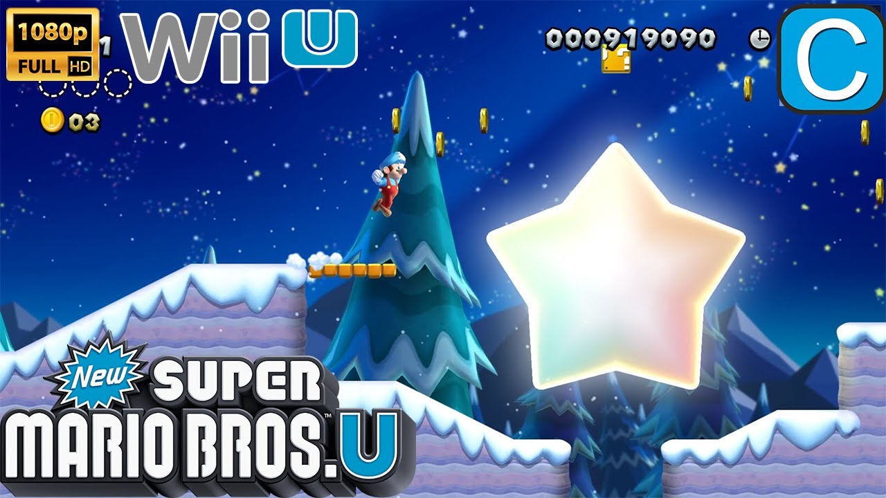 New Super Mario Bros. U | World 4 Frosted Glacier Wii U HD Gameplay ...
