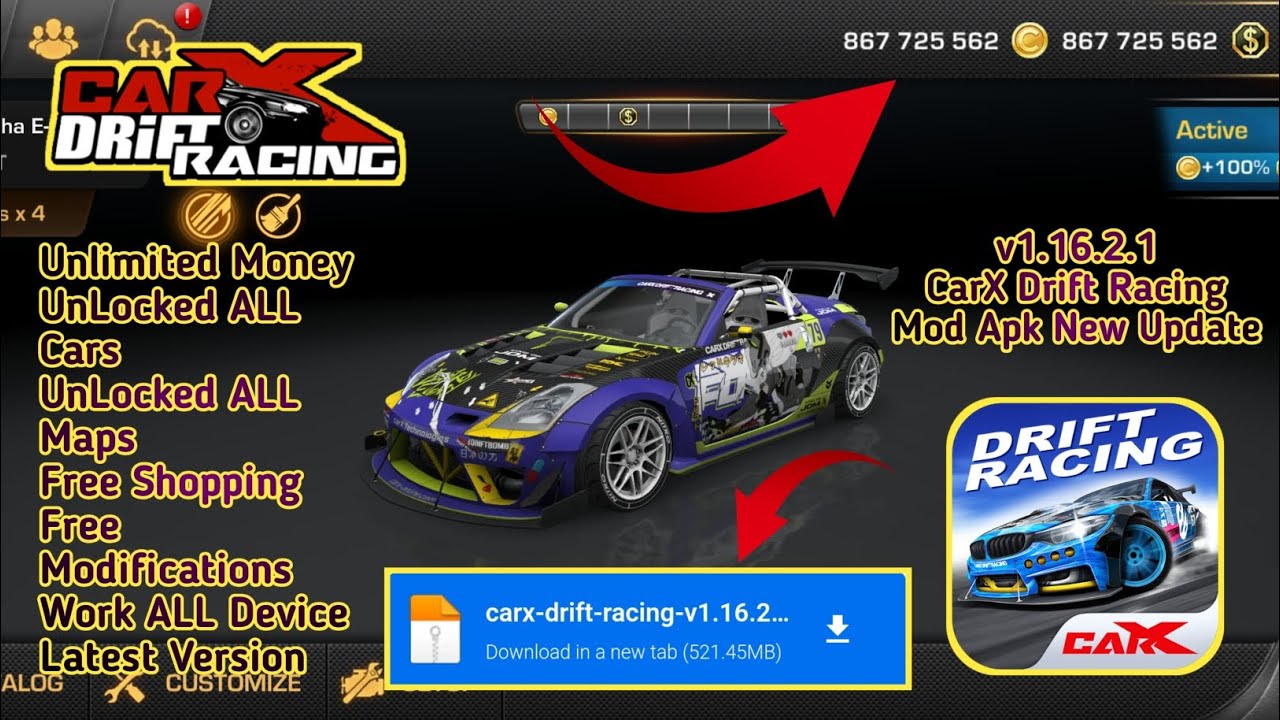 Car X Drift Racing MOD Apk New Update V1. 16.2.1 No Reset Unlock All No ...