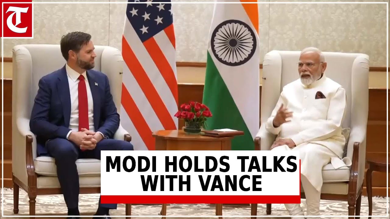 PM Modi holds bilateral talks with US Vice President JD Vance - YouTube