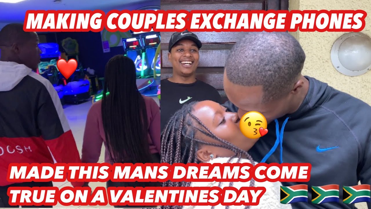 Making couples switching phones for 60sec 🥳 SESSION 2 ( 🇿🇦SA EDITION ...