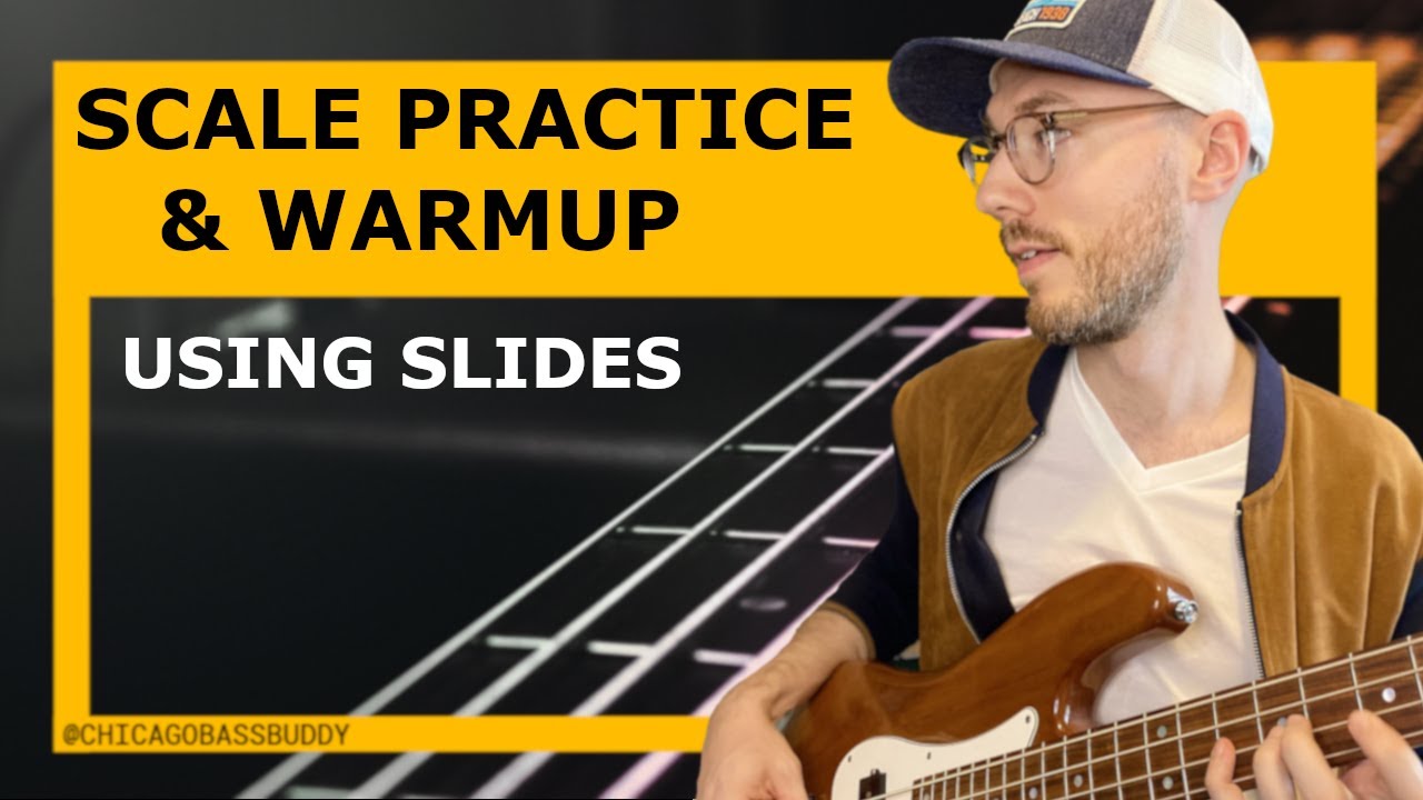 Intermediate Scale Practice & Warmup for Bass: Slide Exercise #bass # ...