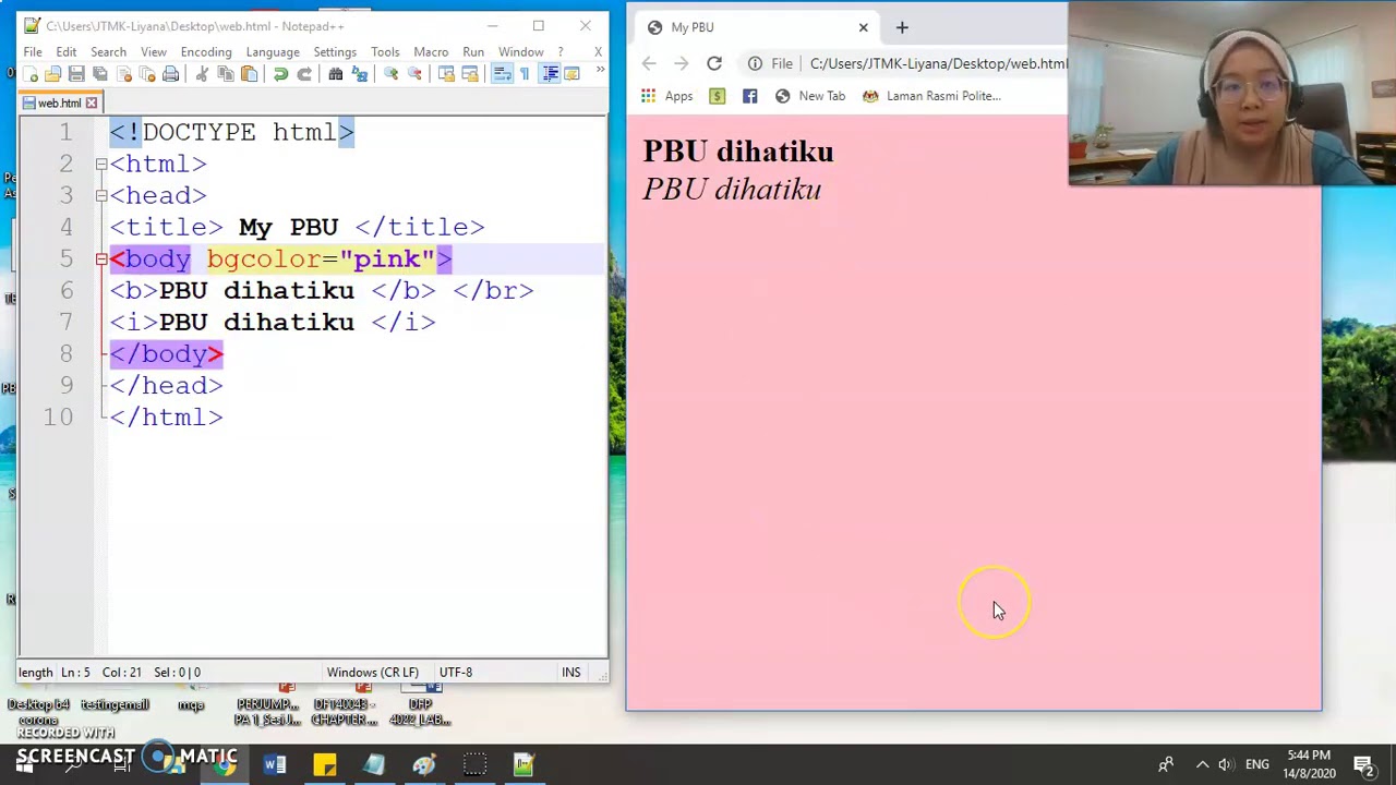 Practical 1 : Create a HTML web page - YouTube